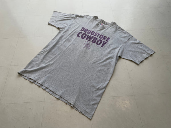 80s Vintage DRUGSTORE COWBOY T-shirt XXL Gray – NO BURCANCY 80s Vintage DRUGSTORE COWBOY T-shirt XXL Gray – NO BURCANCY